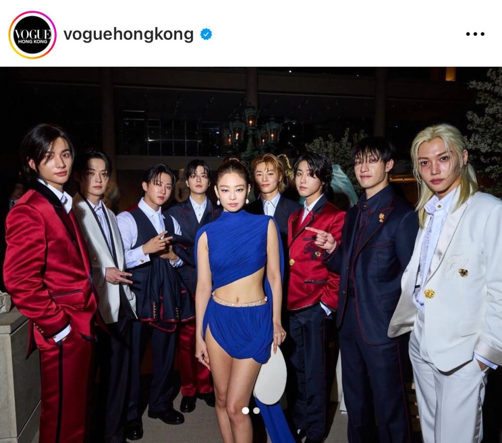 Interaksi Jennie BLACKPINK dan Stray Kids di MET Gala 2024