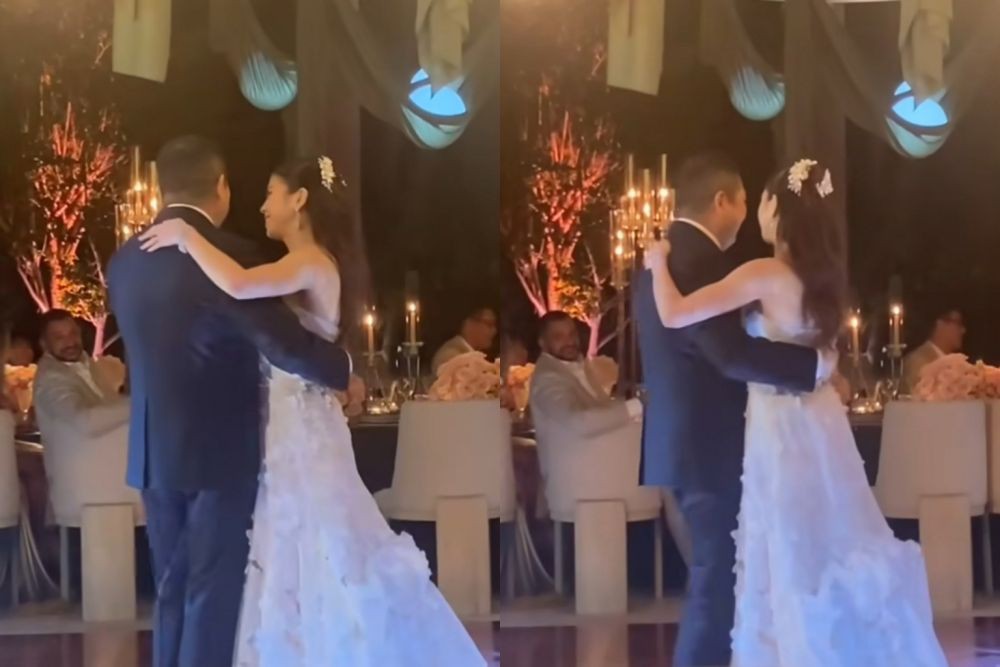 9 Style Dress dan Makeup Resepsi Clarissa Tanoesoedibjo