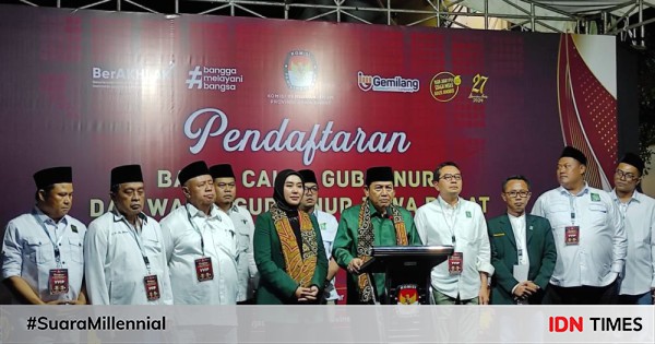 Acep Adang-Gita KDI Resmi Daftar Pilgub Jabar 2024