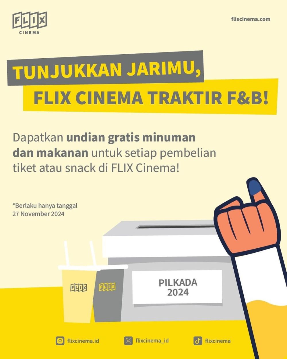 Promo Bioskop di Momen Pilkada 2024