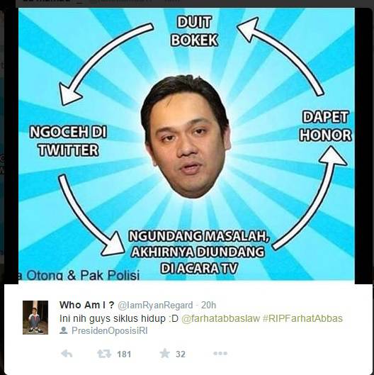 #RIPFarhatAbbas Merajai Twitter, Ada Apa? | IDN Times